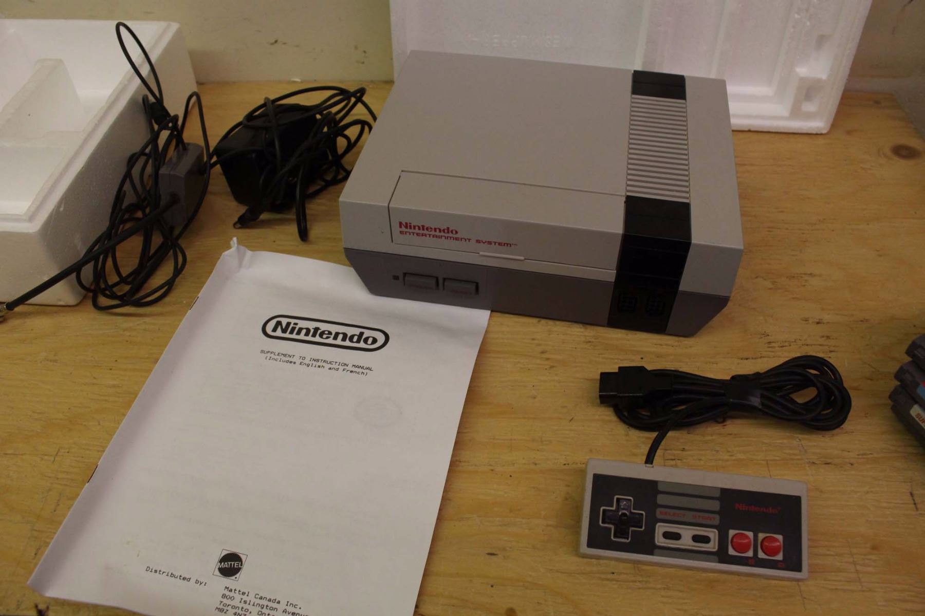 Nintendo Entertainment System Control Deck w/Nintendo Games(7), Tested ...