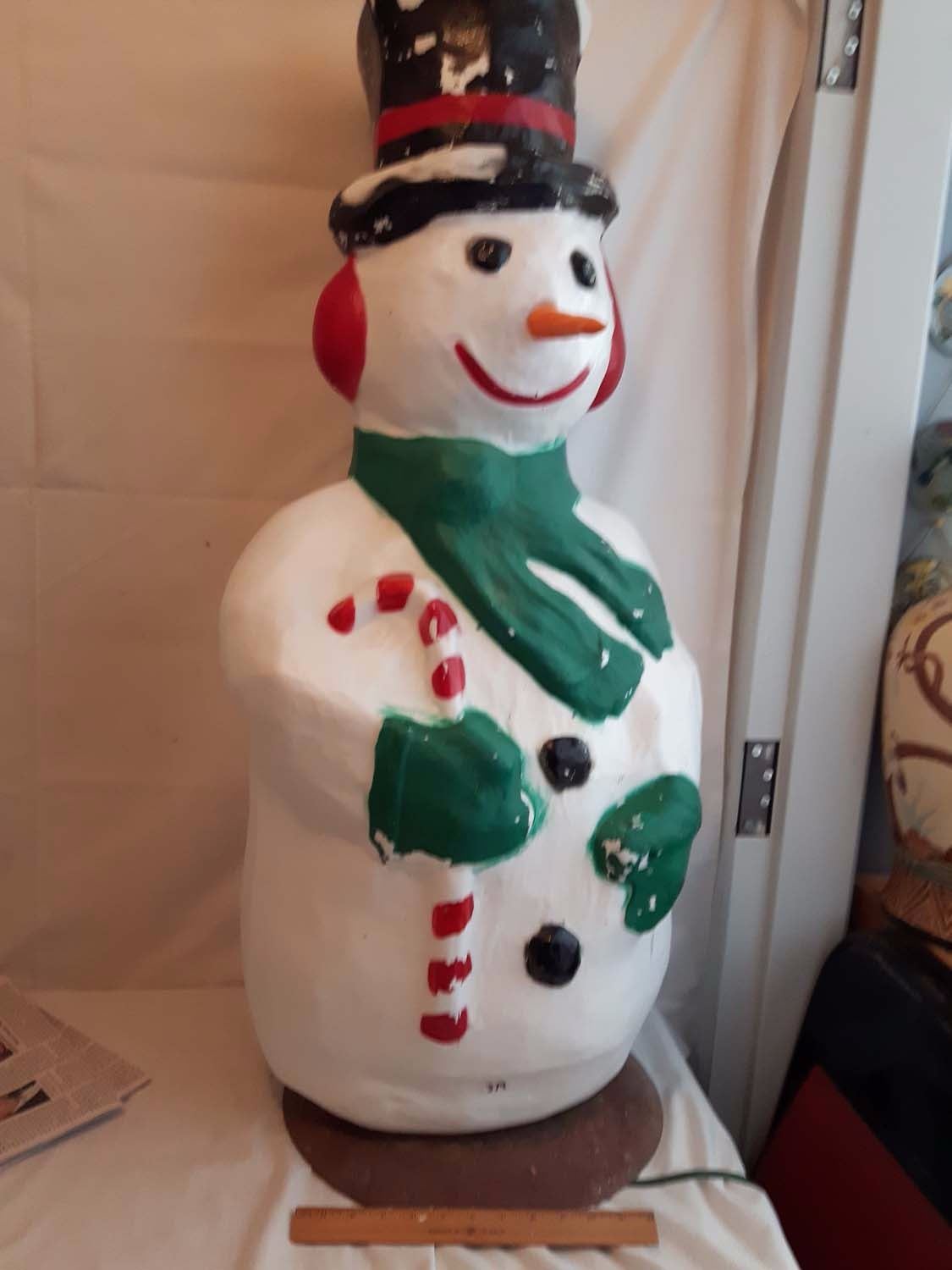 Snowman Outdoor Decoration (Hard Plastic)(Working)