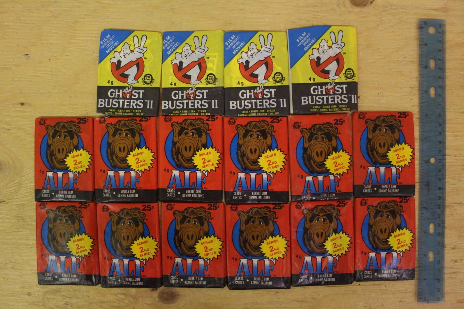 Unopened Packs of Alf Cards&Ghost Busters II Cards