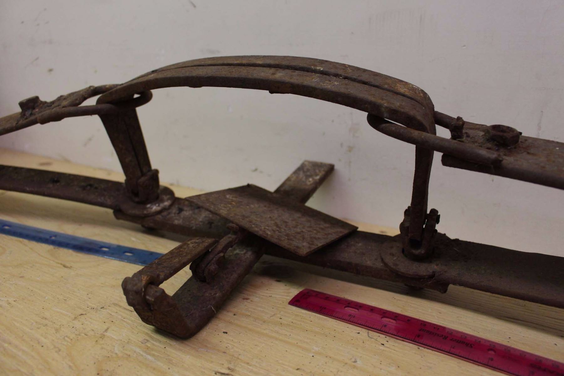 Large Antique Handmade Bear Trap
