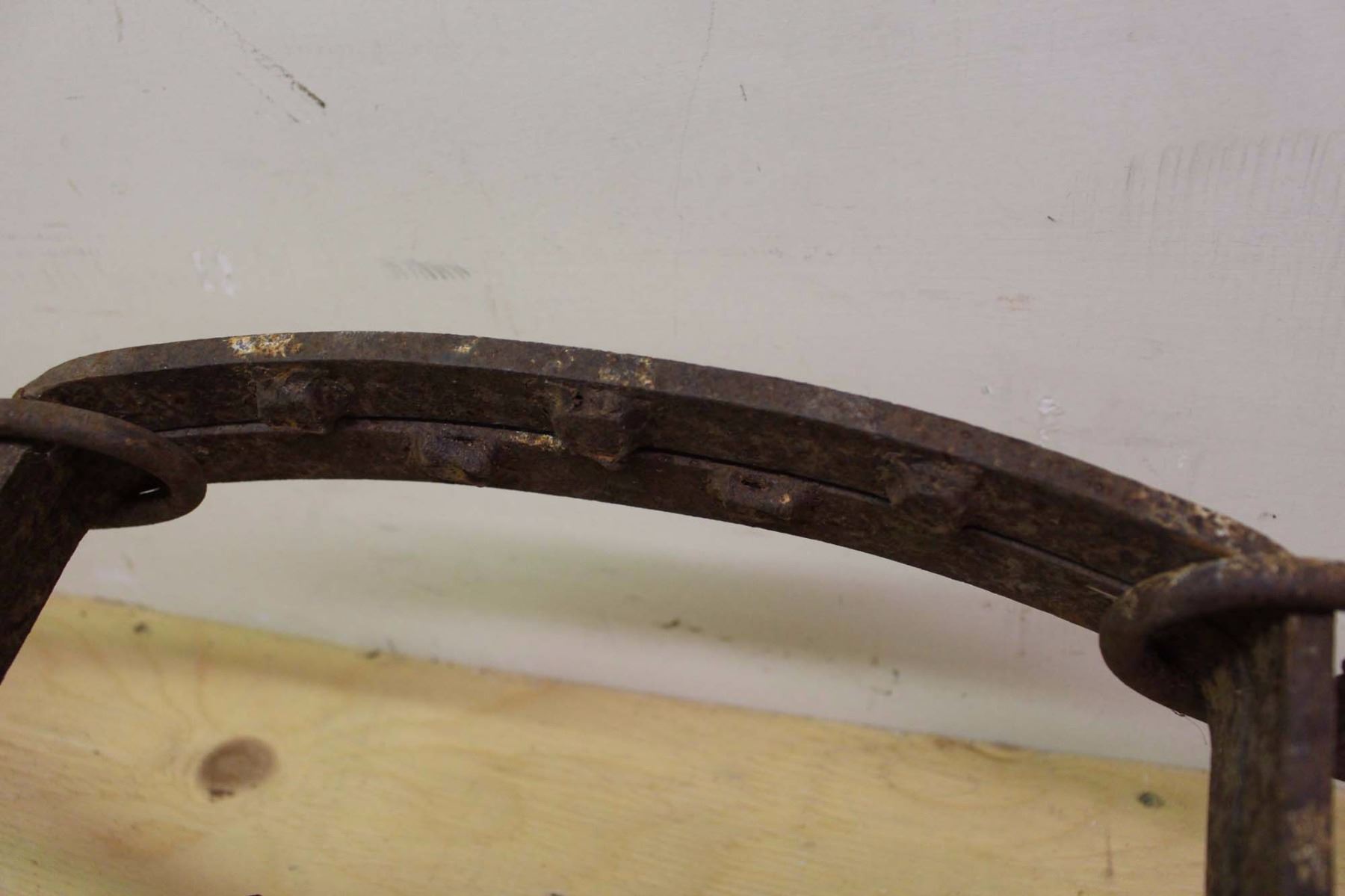 Large Antique Handmade Bear Trap