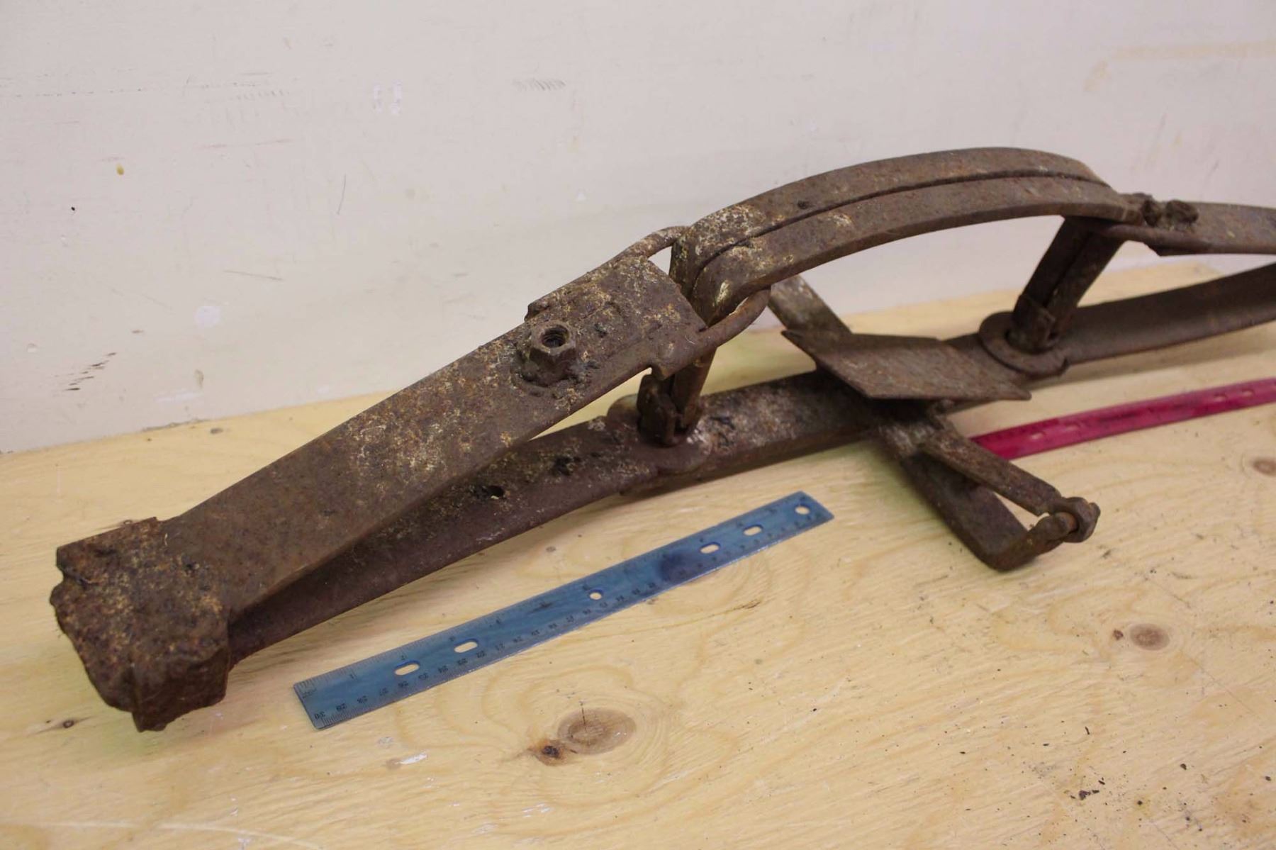 Large Antique Handmade Bear Trap