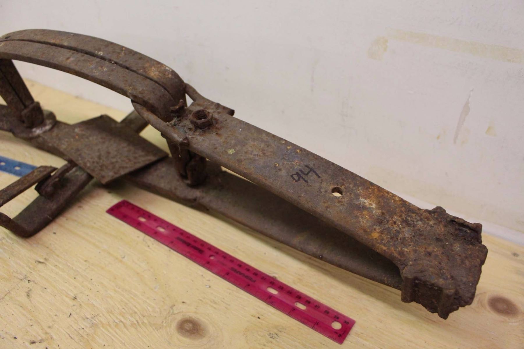 Large Antique Handmade Bear Trap