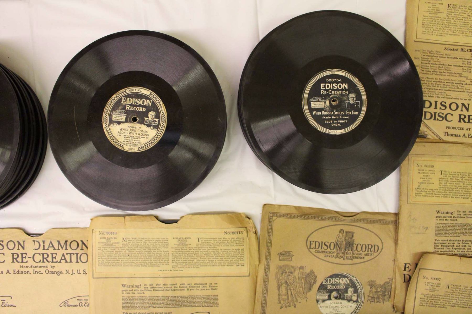 Huge Lot of Edison Records