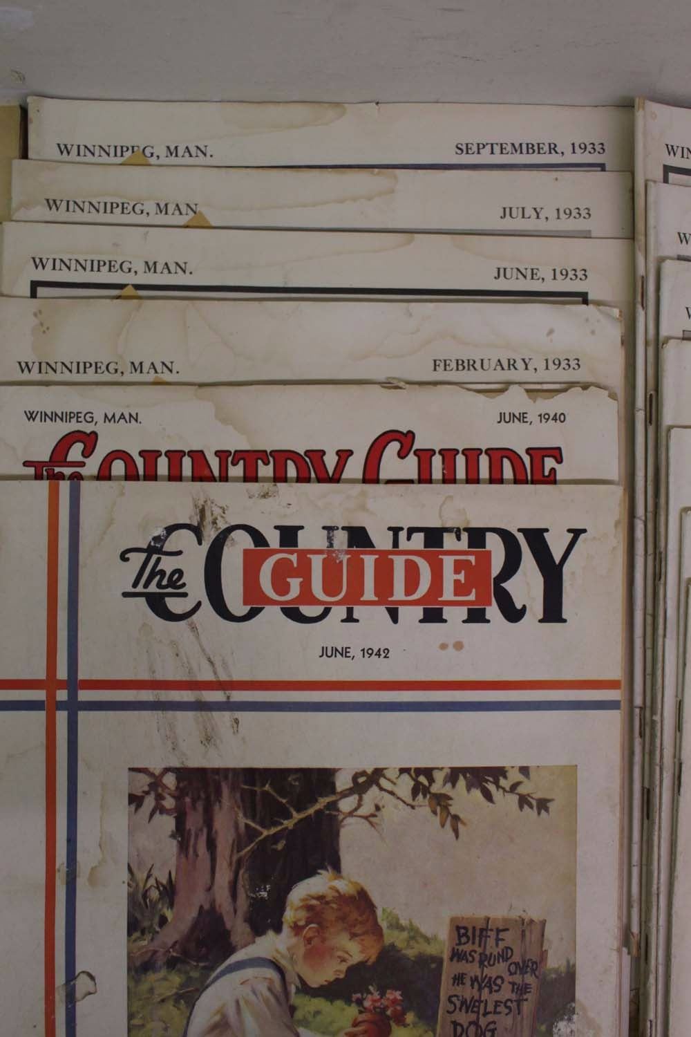 Lot Of 1930's Country Guides And Nor-West Farmer Magazines