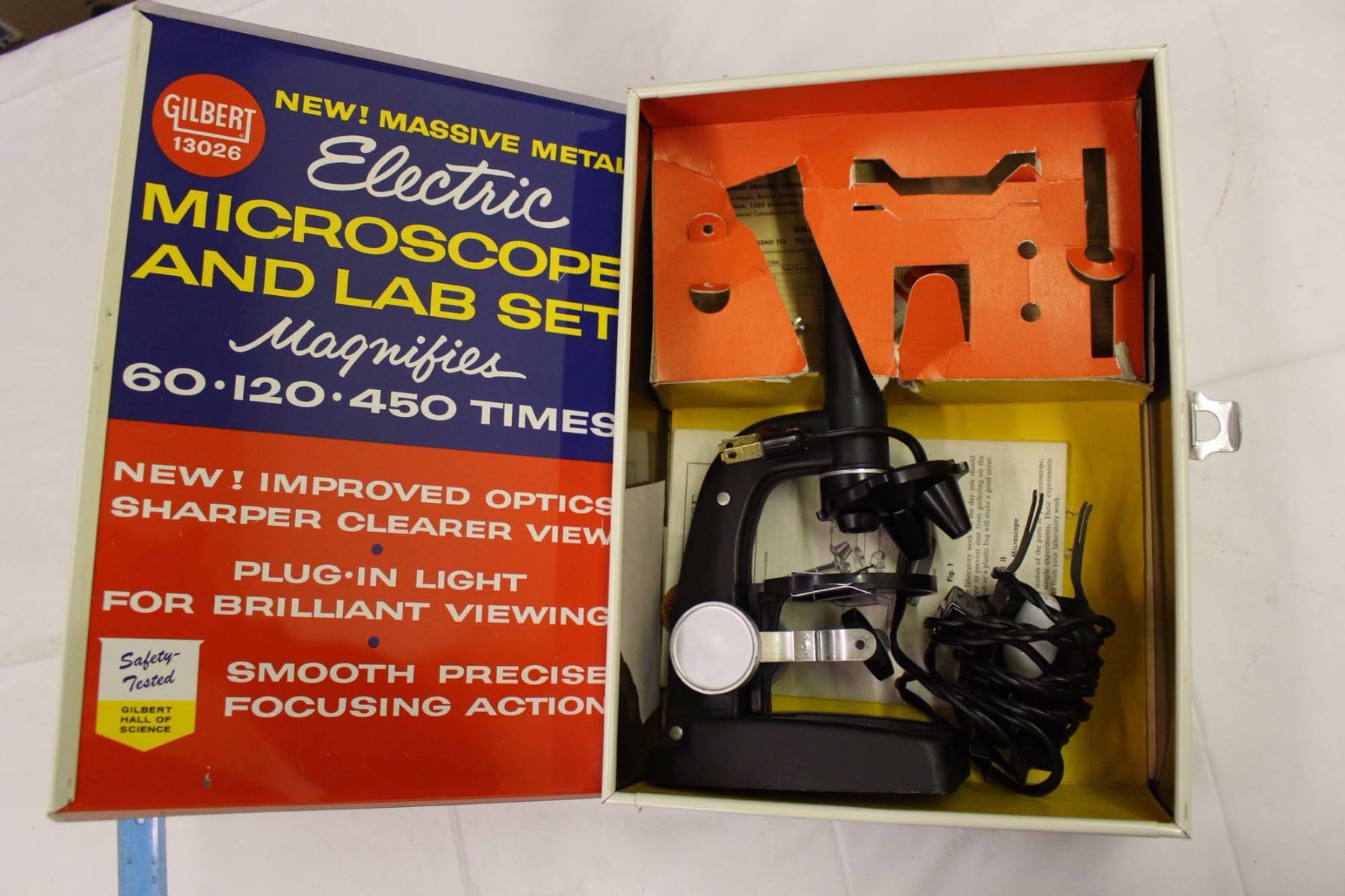 Vintage Gilbert Microscope& Lab Set
