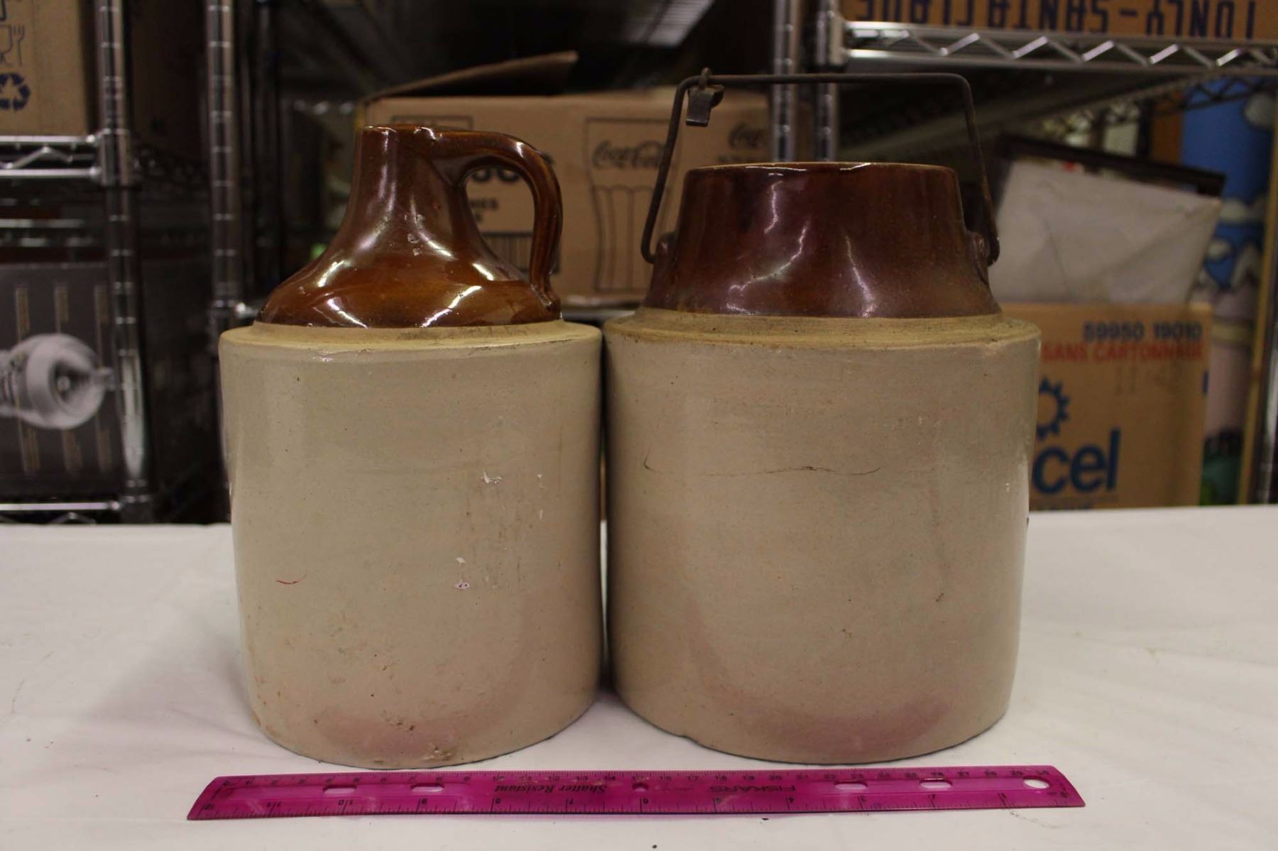 Vintage Pottery Crock Jug&Pickle Crock (No Lid)