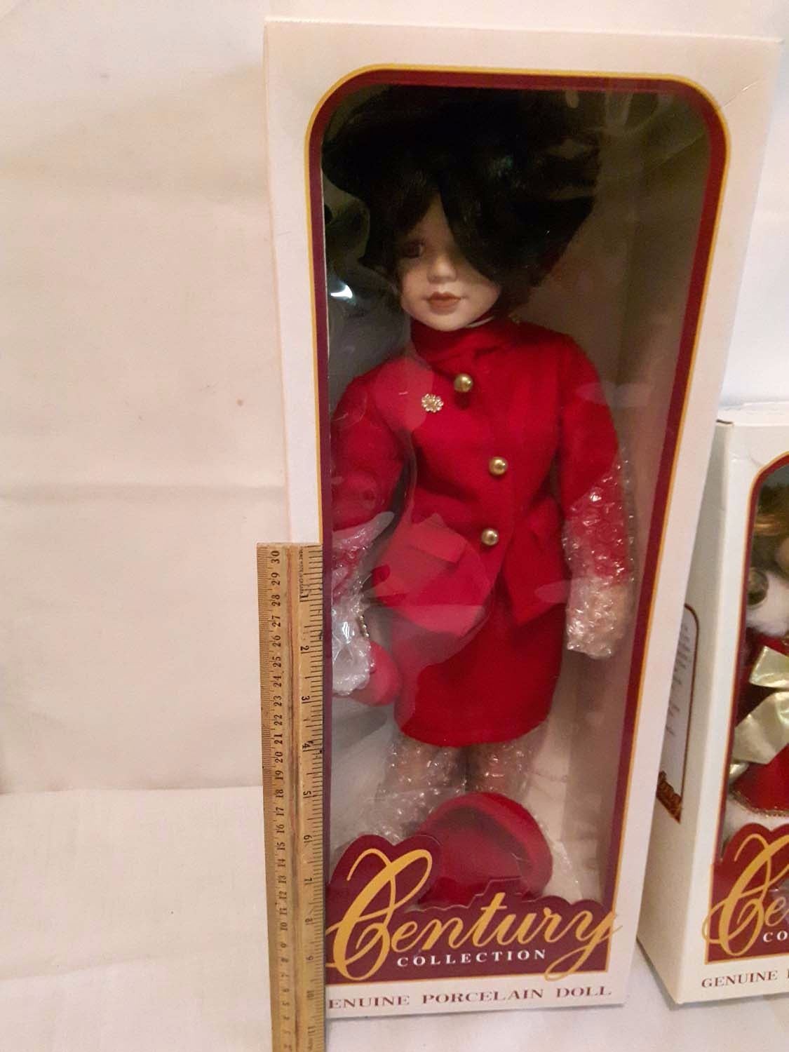 Hand Crafted Century Collection Genuine Porcelain Dolls(2)