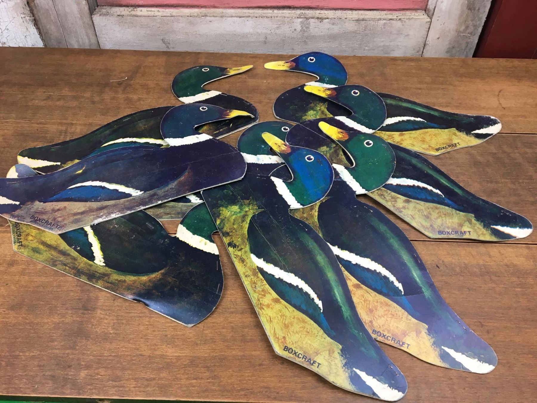 Vintage Paper Duck Decoys Lot (8)