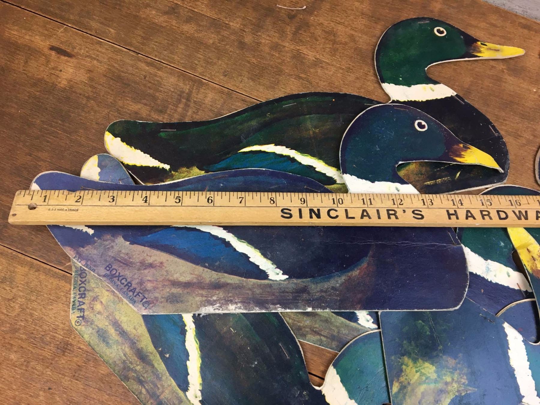 Vintage Paper Duck Decoys Lot (8)