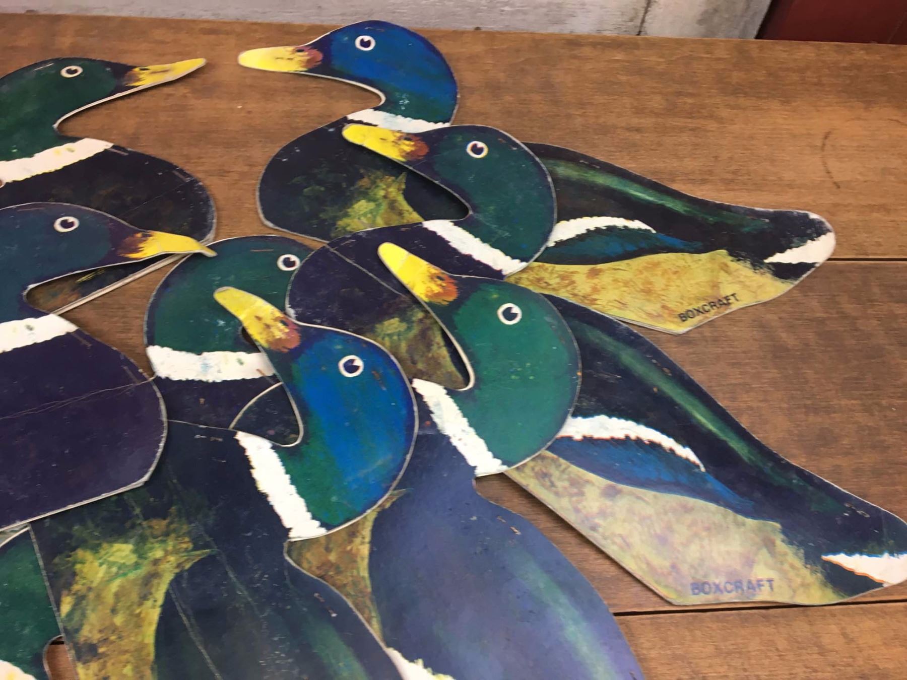 Vintage Paper Duck Decoys Lot (8)