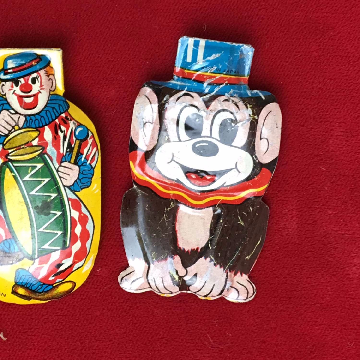 Vintage Tin Toy Noise Maker Clicker Lot (3)