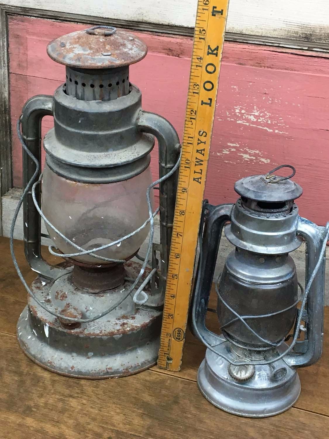 Antique Barn Lanterns Lot (2)