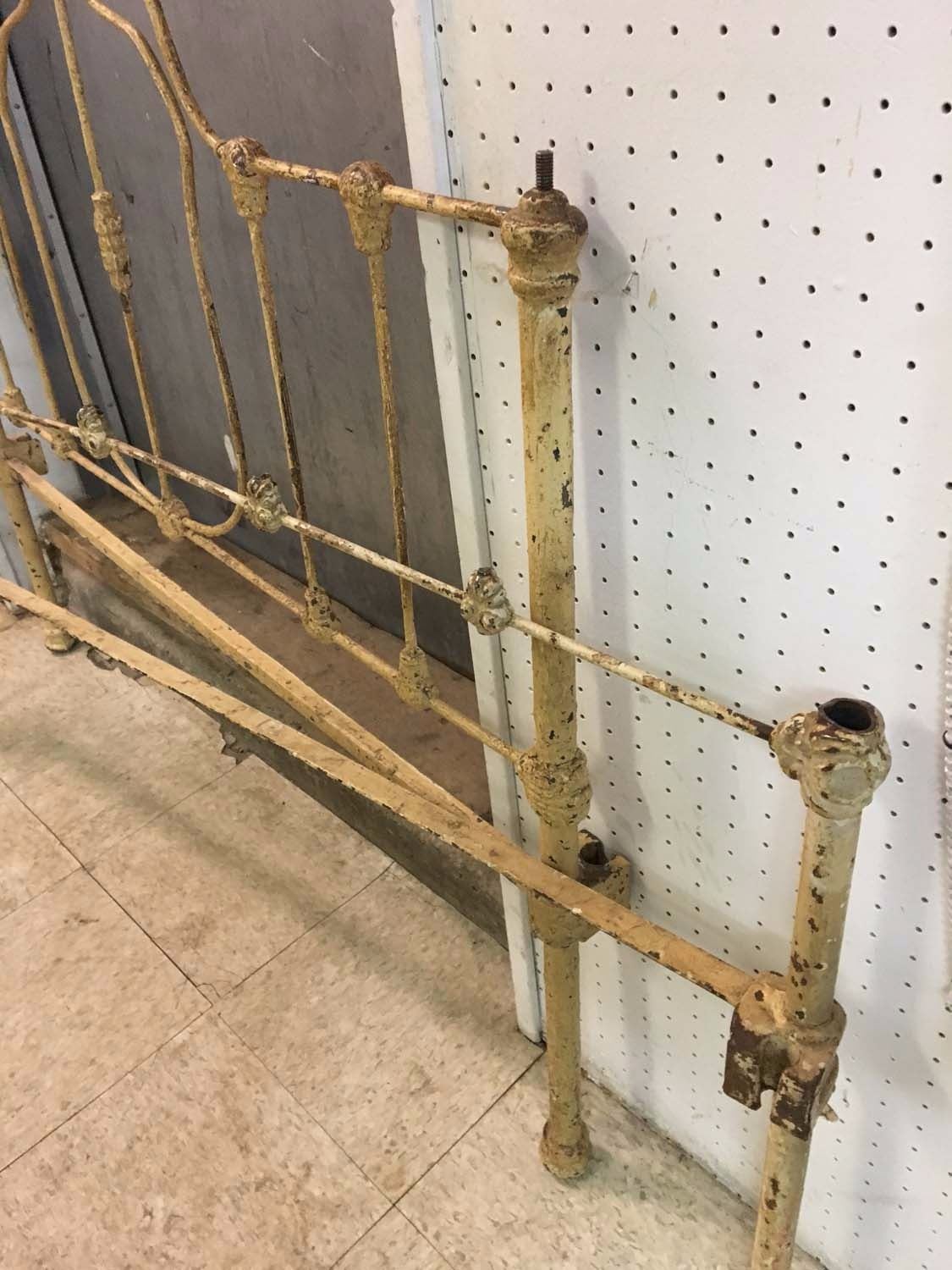 Antique Iron Headboard & Footboard