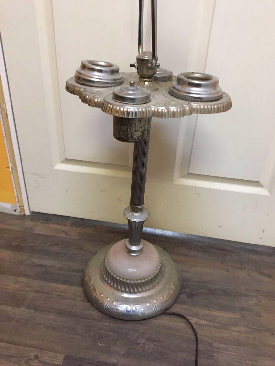 Antique Smoking Stand Lamp Stands 19" Tall