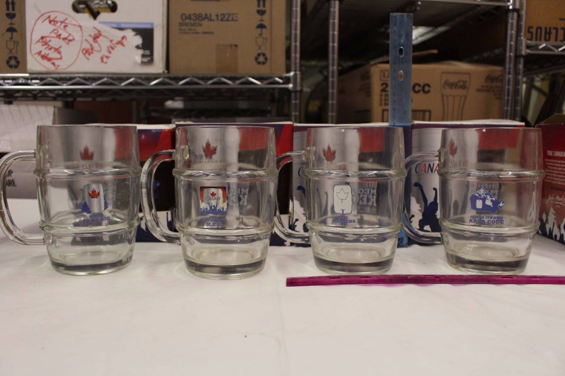 Lot of Molson Canadian Mega Keg Mugs (7)