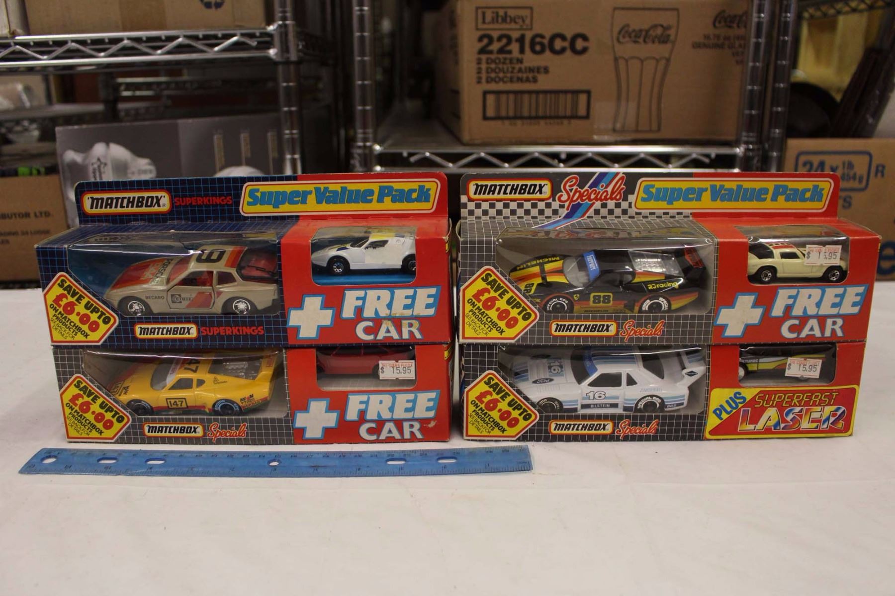 Matchbox Super Value Pack Race Cars (NIB)(4)