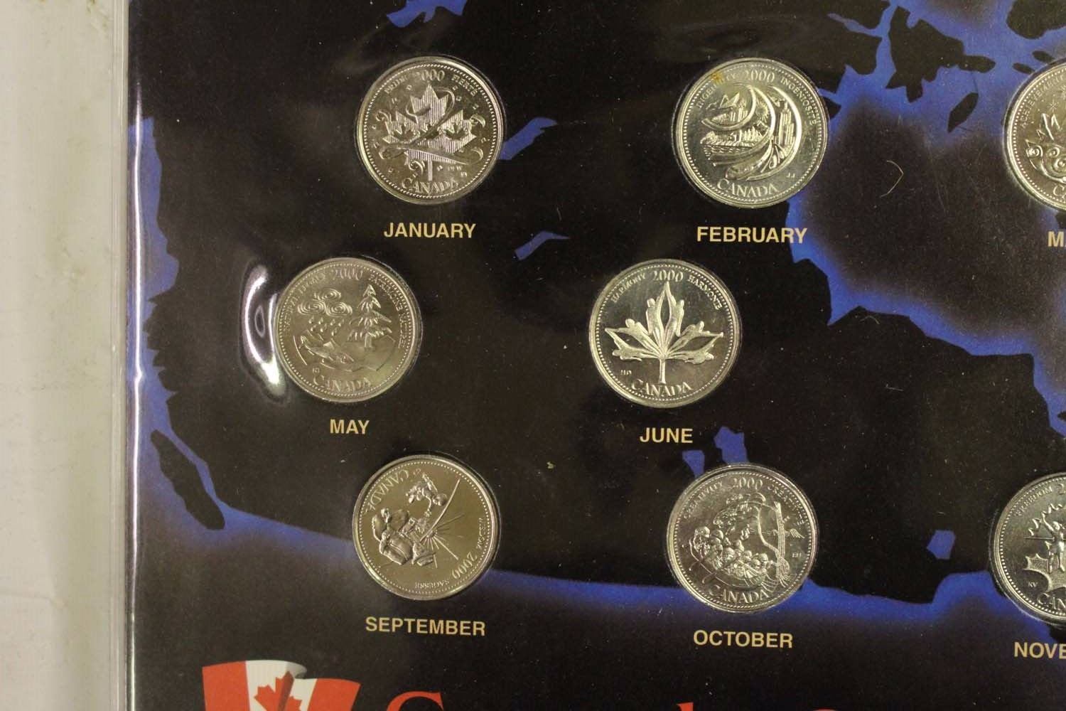 Canada 2000 25 Cents Coin Set& 25 Cents 125 Years Confederation Set