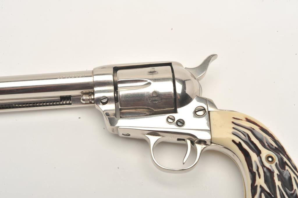 Great Western Arms Co. SAA revolver, .22 caliber, 5.5” barrel, nickel ...