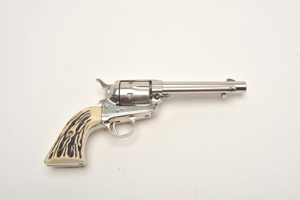 Great Western Arms Co. SAA revolver, .22 caliber, 5.5” barrel, nickel ...