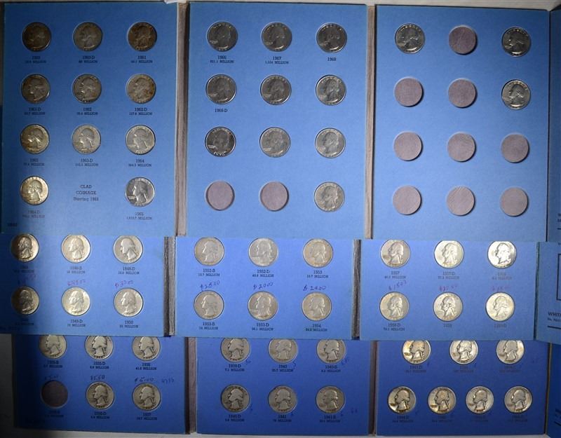 COMPLETE WASHINGTON QUARTER SET: 1932-1964