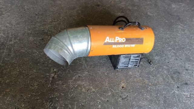 "All-pro" 85000 btu/hr propane heater