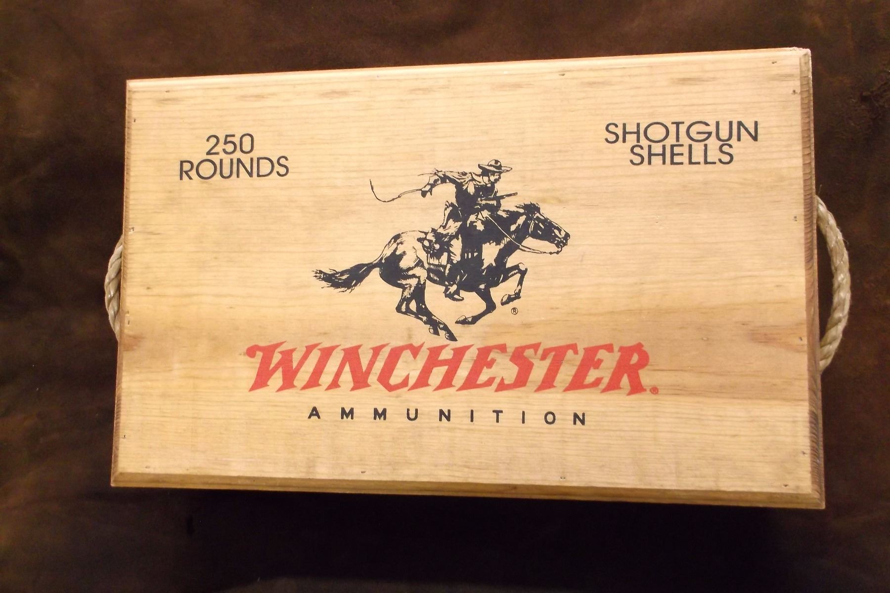 Winchester Shotgun Shell Box- Dovetailed- 16" L X 10" W X6" H