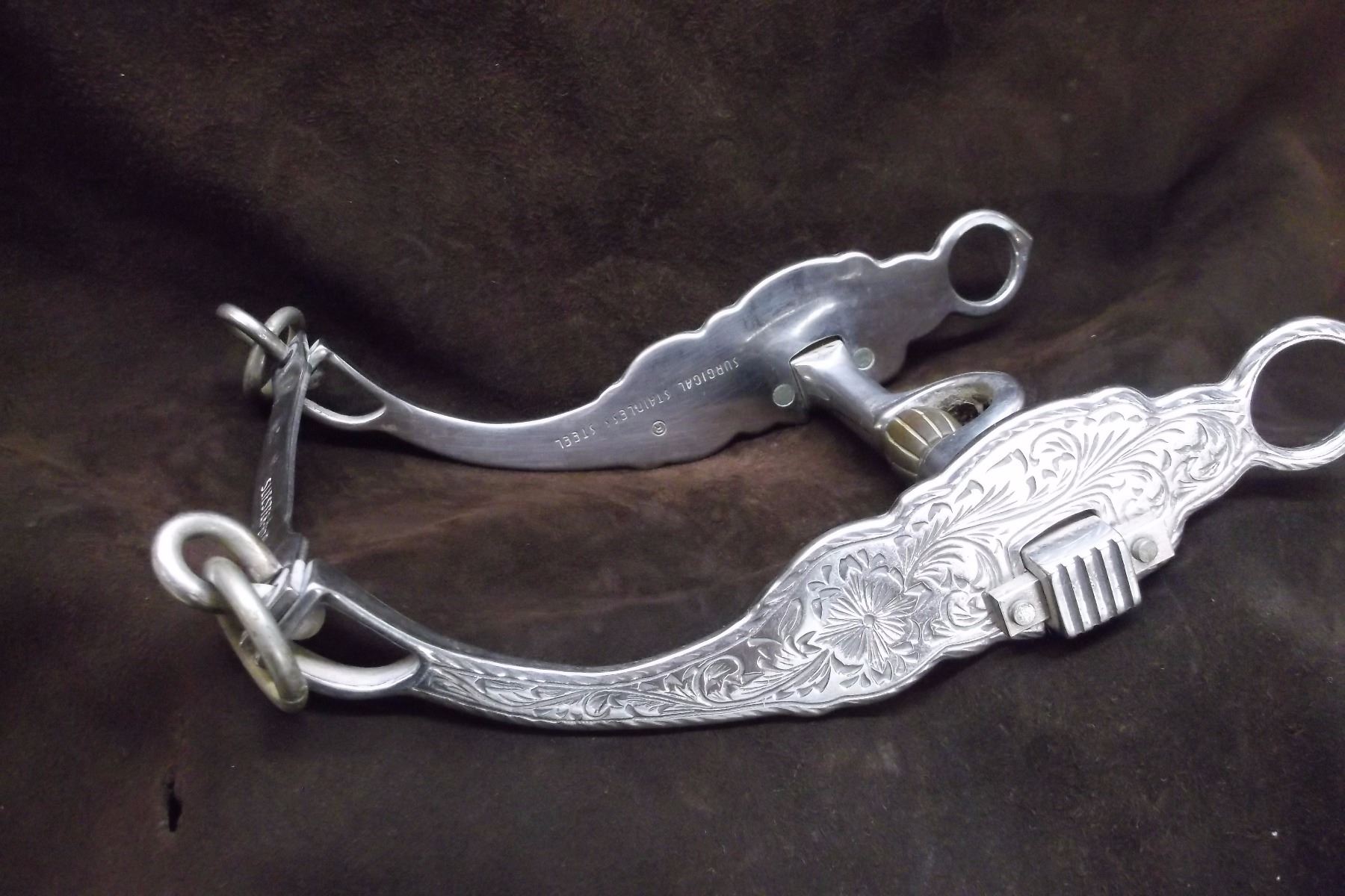 Marked Sliester Bit- Engraved- Nevada Cheek- Salinas Mouth