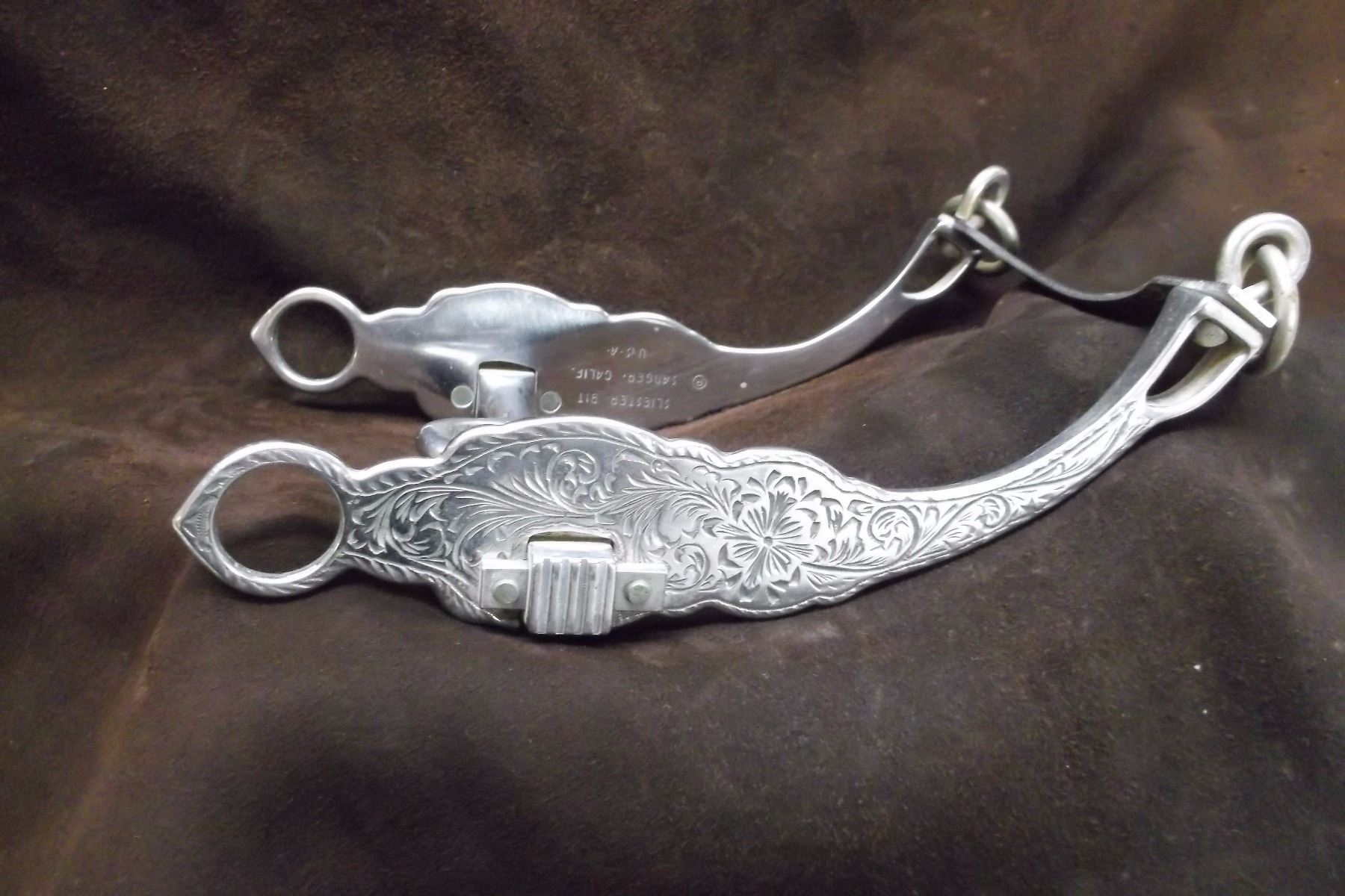 Marked Sliester Bit- Engraved- Nevada Cheek- Salinas Mouth