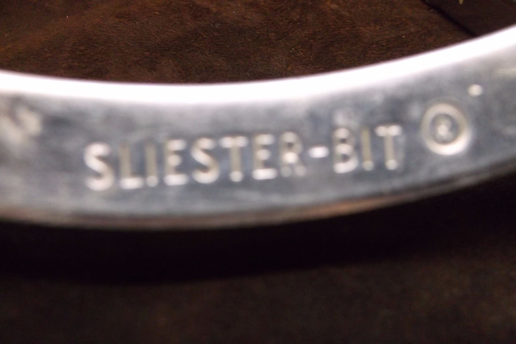 Marked Sliester Bit- Engraved- Nevada Cheek- Salinas Mouth