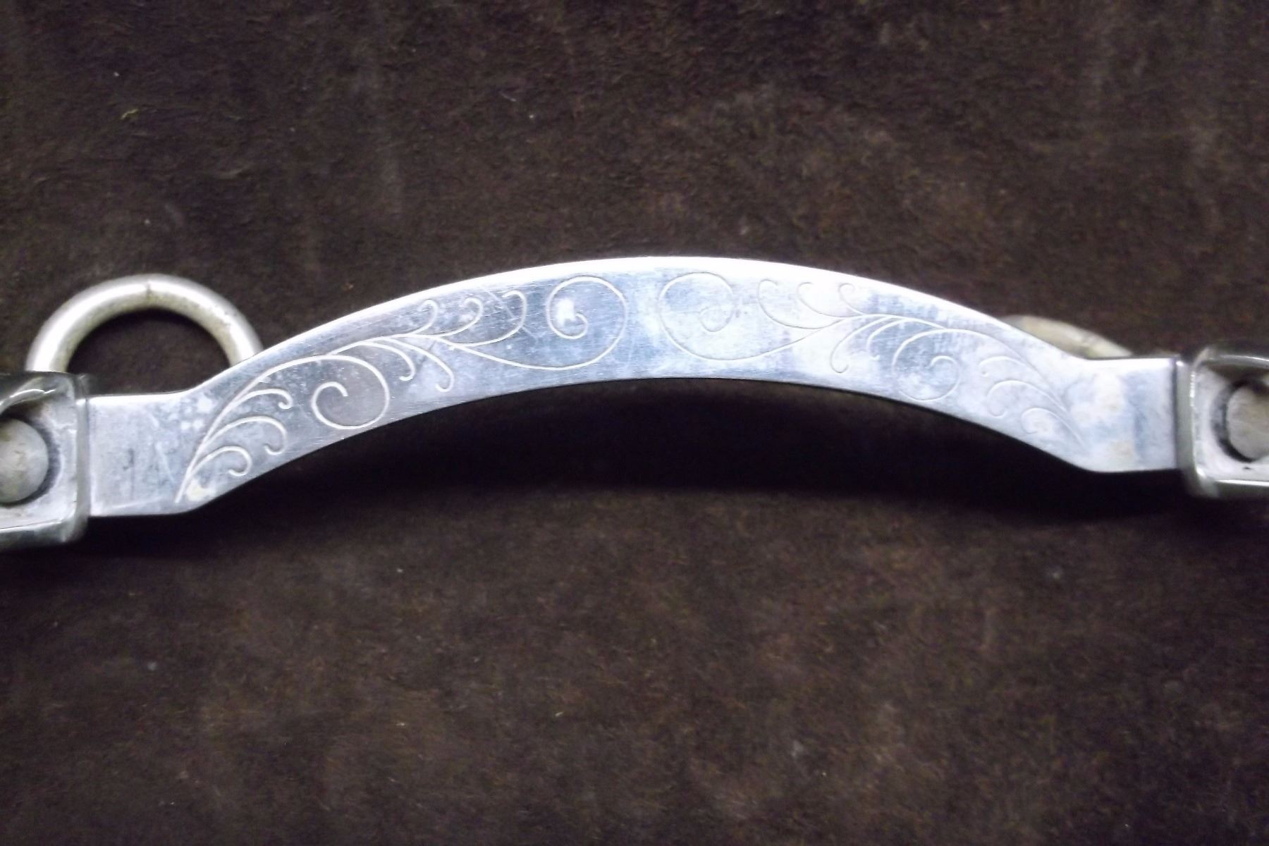 Marked Sliester Bit- Engraved- Nevada Cheek- Salinas Mouth