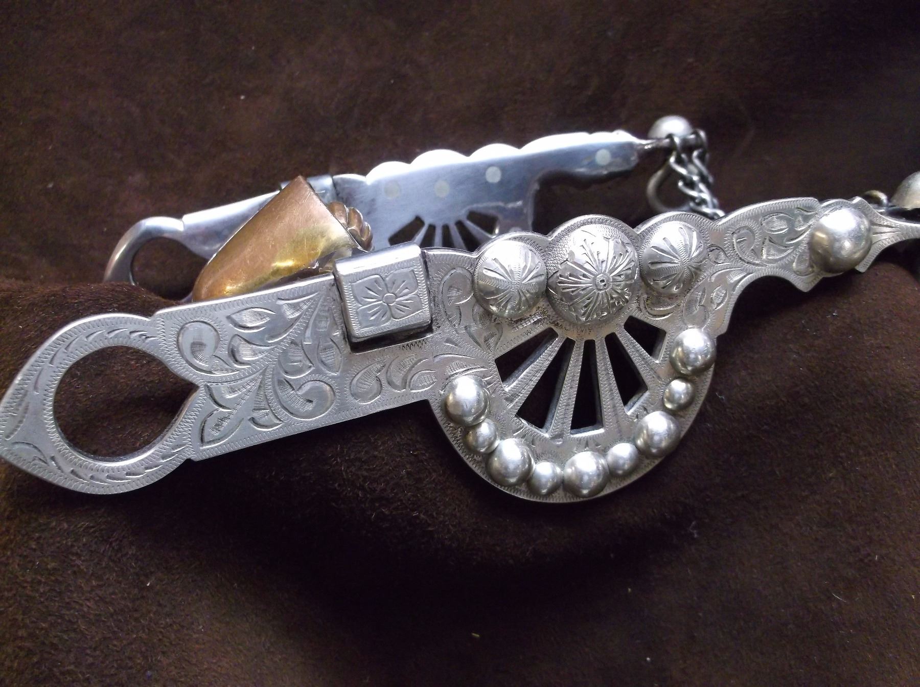 Unmarked Silver Overlaid Bit- Stainless Santa Barbara Cheek- Salinas ...