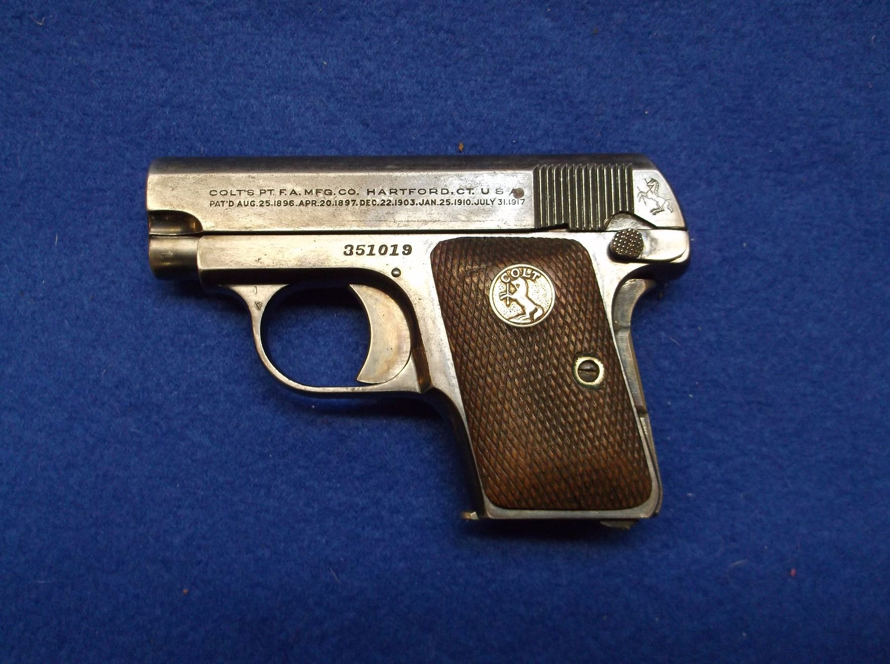 Colt 1908 Automatic Pocket Pistol-.25- #351019