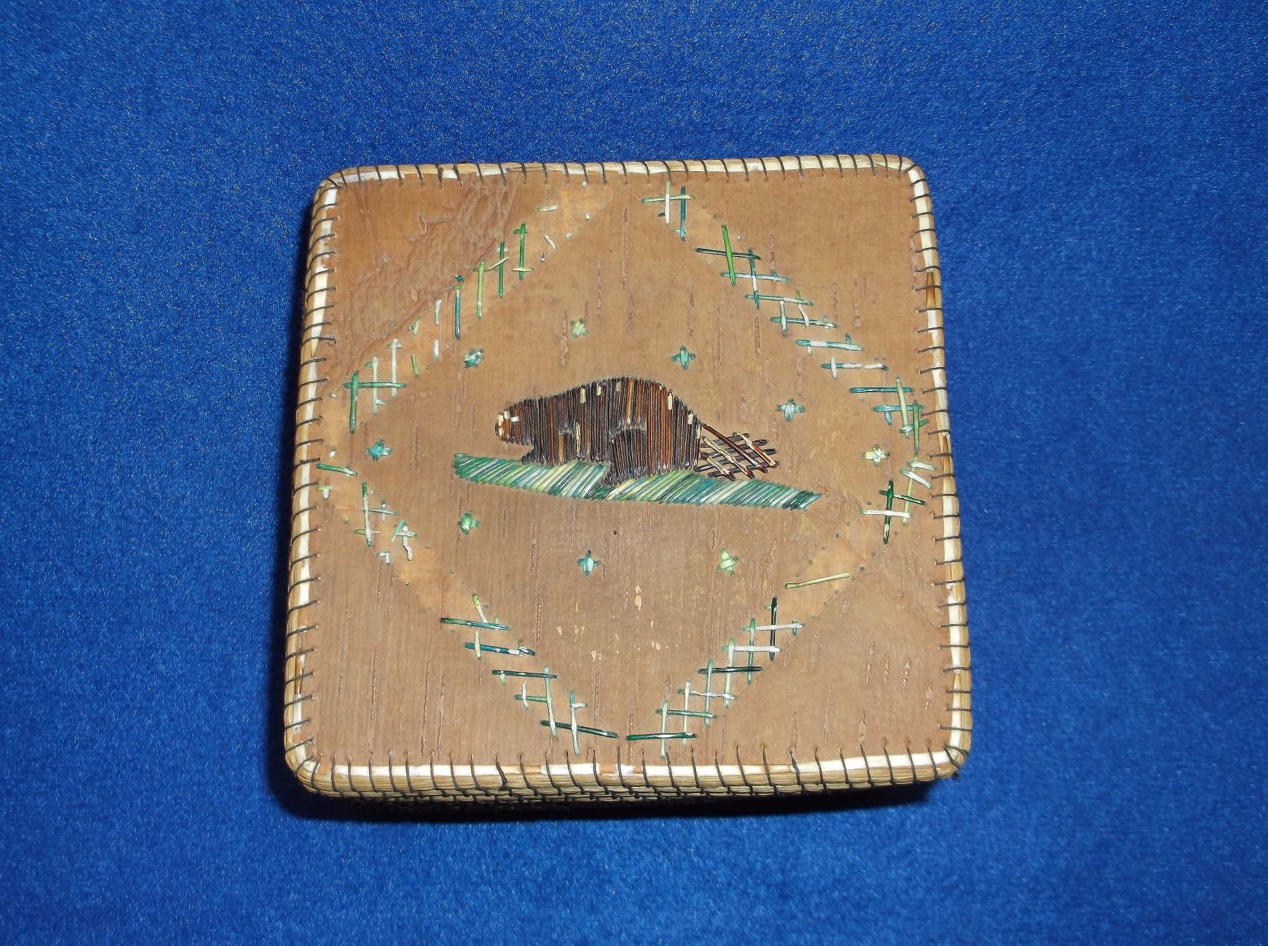 Plains Box- Cedar and Quill Constrution- Minor Quill Loss- 5" X 5"