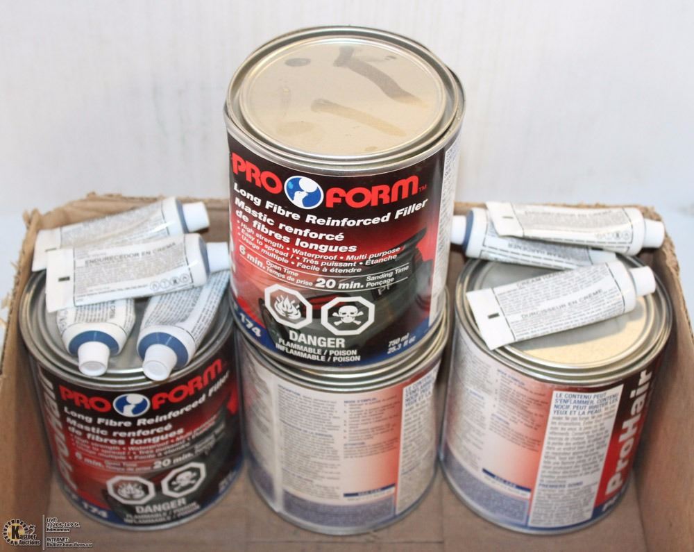 4 CANS OF PRO-FORM LONG FIBRE REINFORCED FILLER