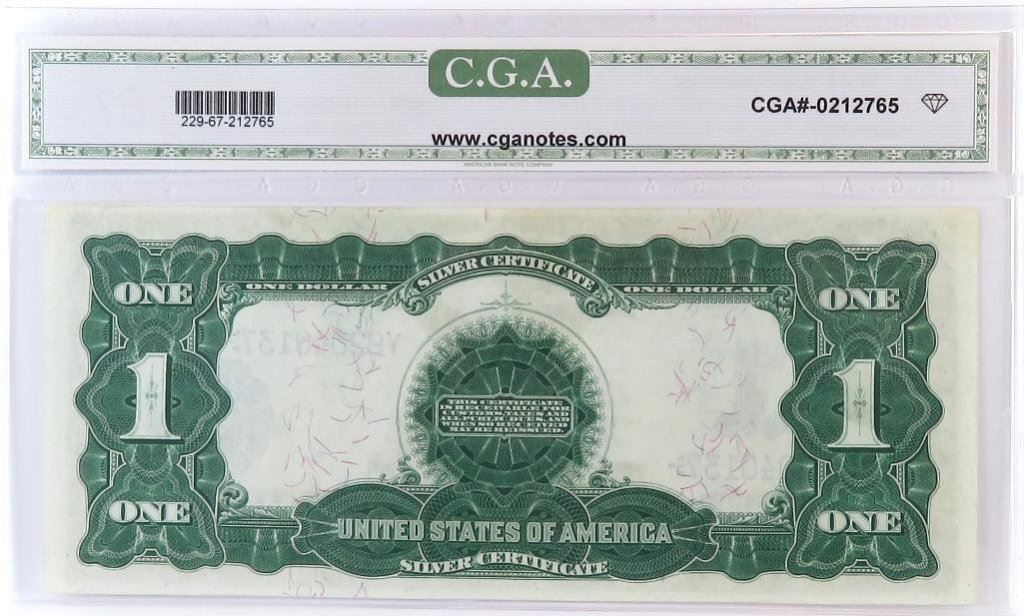 1899 $1 Silver Certificate (Black Eagle) Note. FR# 229. CGA Certified GU67.