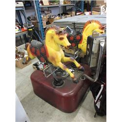 Vintage Coin Operated Champion Double Pony Ride