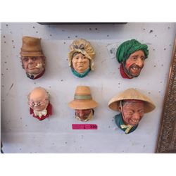 6 Bossons Character Wall Masks