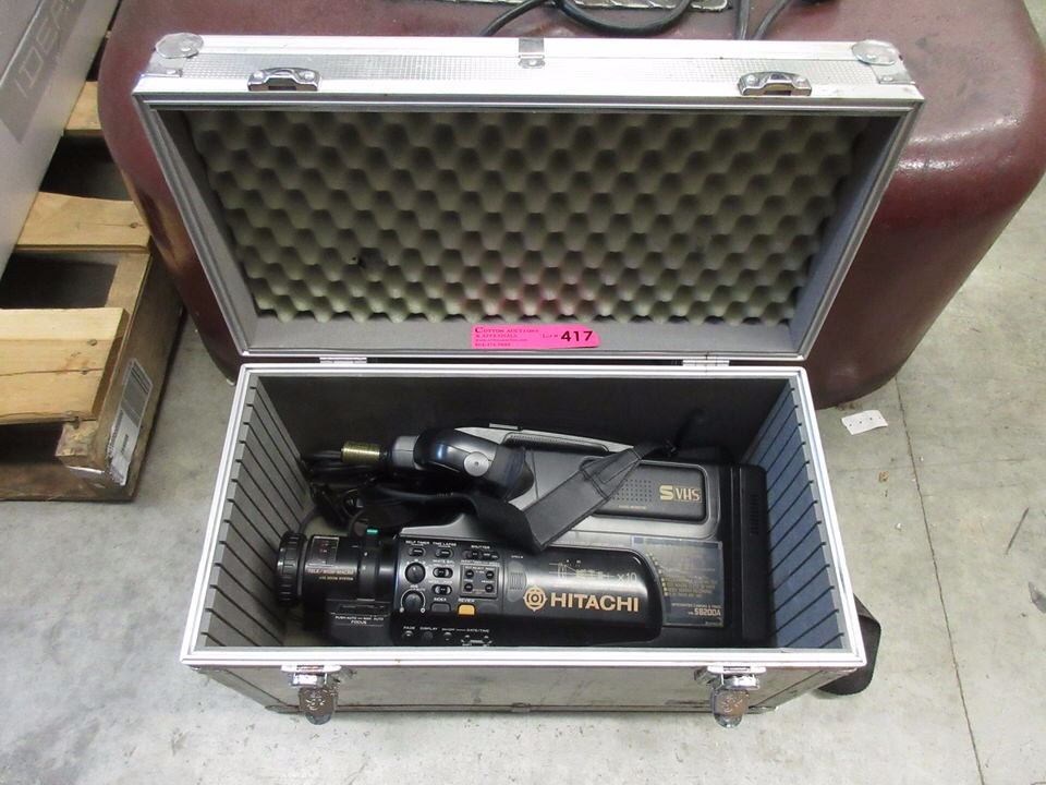 Hitachi VHS Video Camera in Padded Case