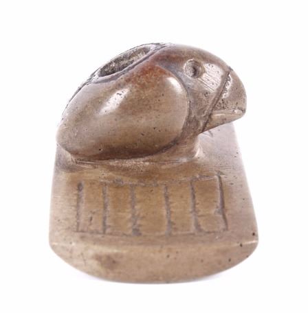 Woodland Era Hopewell Raven Effigy Platform Pipe