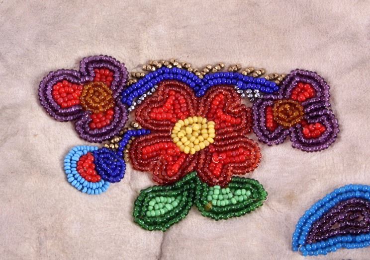 Cree Floral Beaded Vest circa 1900-1940