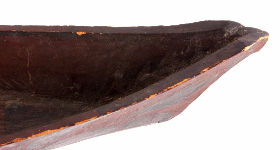 Haida Native American Indian Carved Wooden Canoe