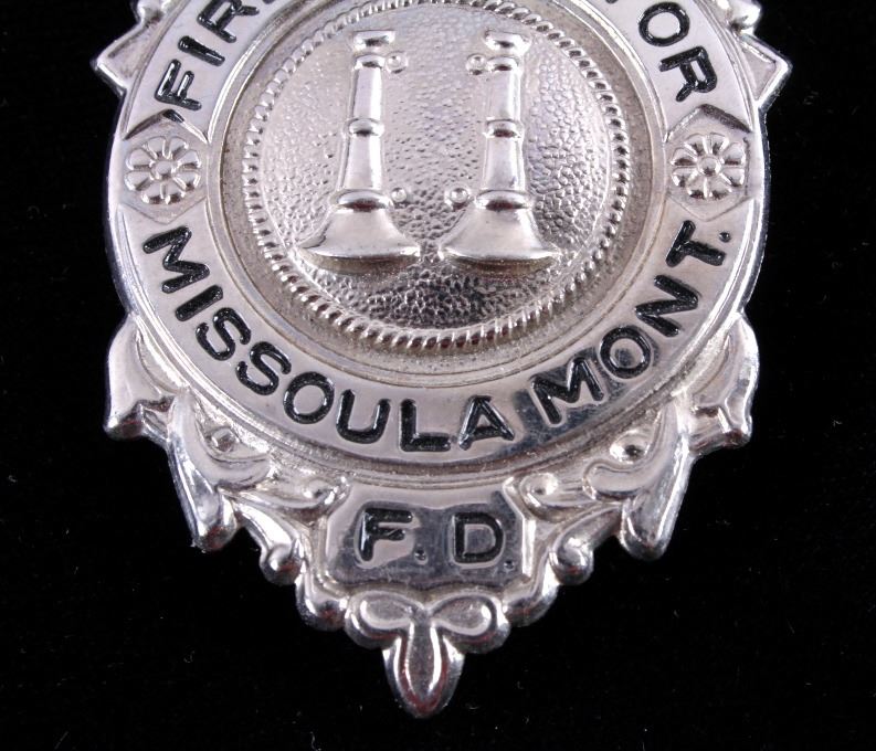 Missoula Montana Fire Inspector Badge Collection