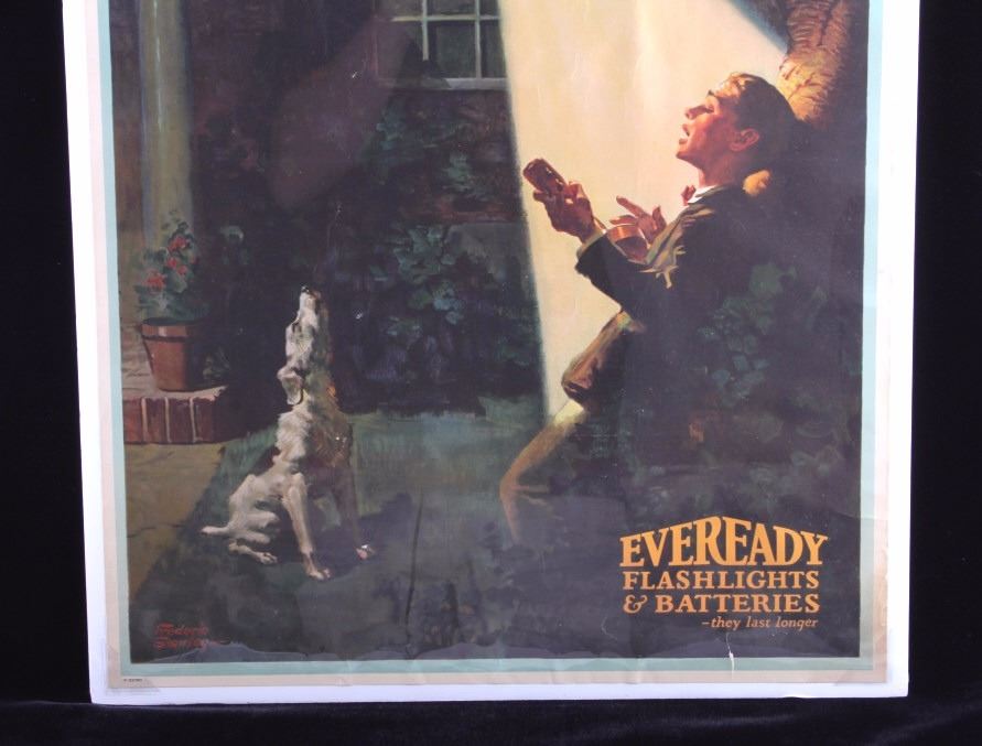 Eveready Flashlight & Batteries Advertising Poster