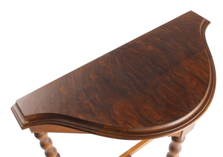 Antique Kiel Furniture CO. Half Moon Side Table