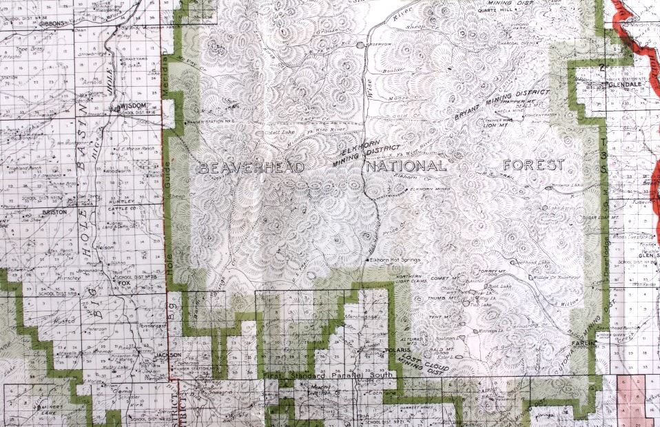 1917 Beaverhead County Montana Map