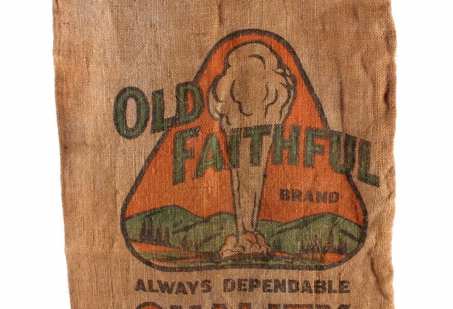Old Faithful Seed Sack from Bozeman Montana