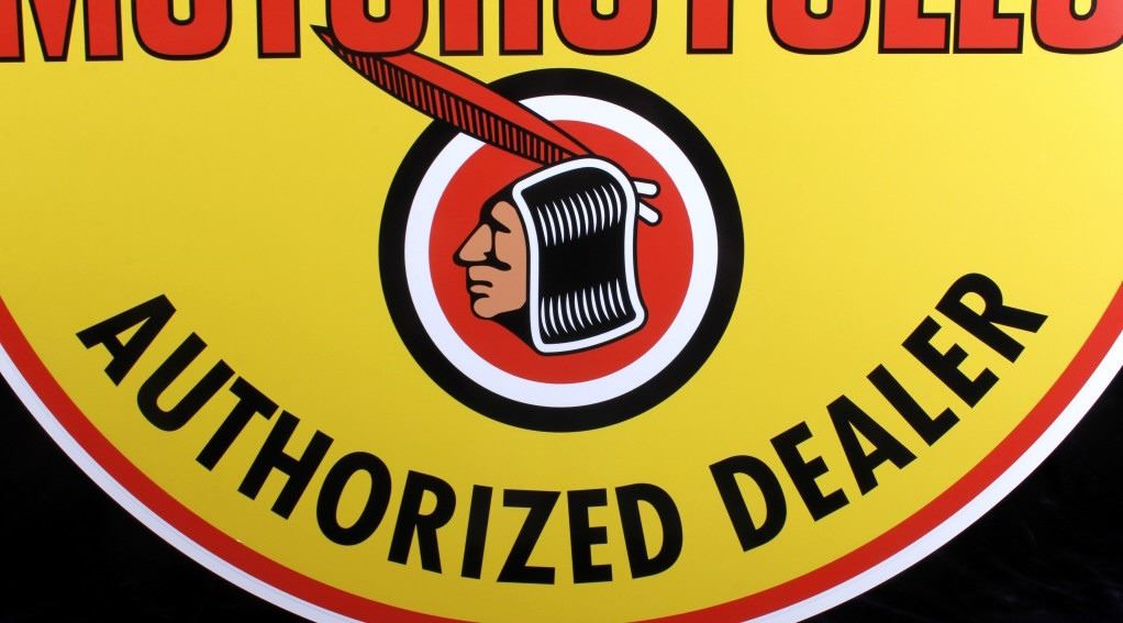 Indian Motorcycles "Dealer" Advertising Sign