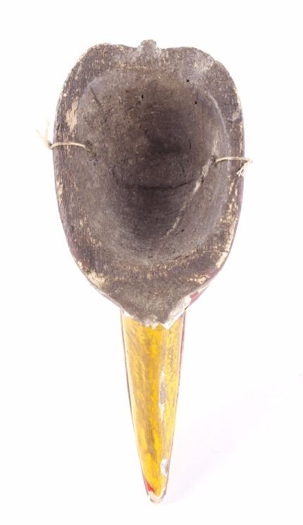 Northwest Coast Polychrome Raven Effigy Carvings