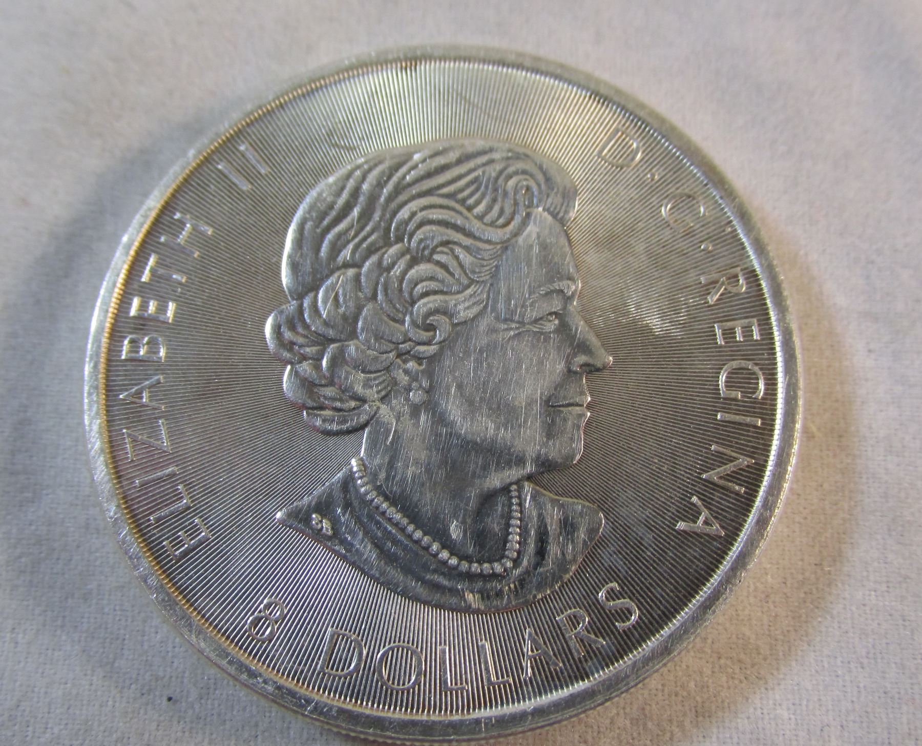 2016 Canadian Snow Falcon $8 Coin 1.5 oz .9999 Silver